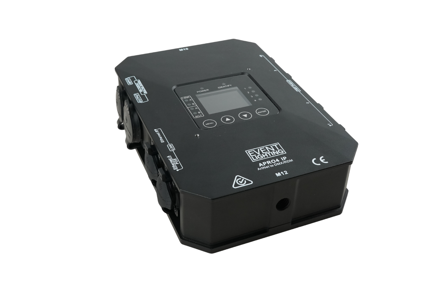 APRO4-IP - IP65 ArtNet Node with 4 XLR Connections – Event Lighting