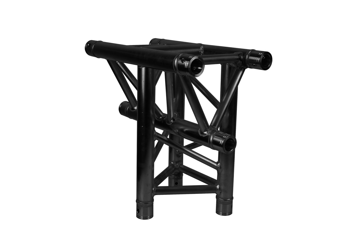 T3TCT32BK - 290mm 3 way T upright, apex down - Black – Event Lighting